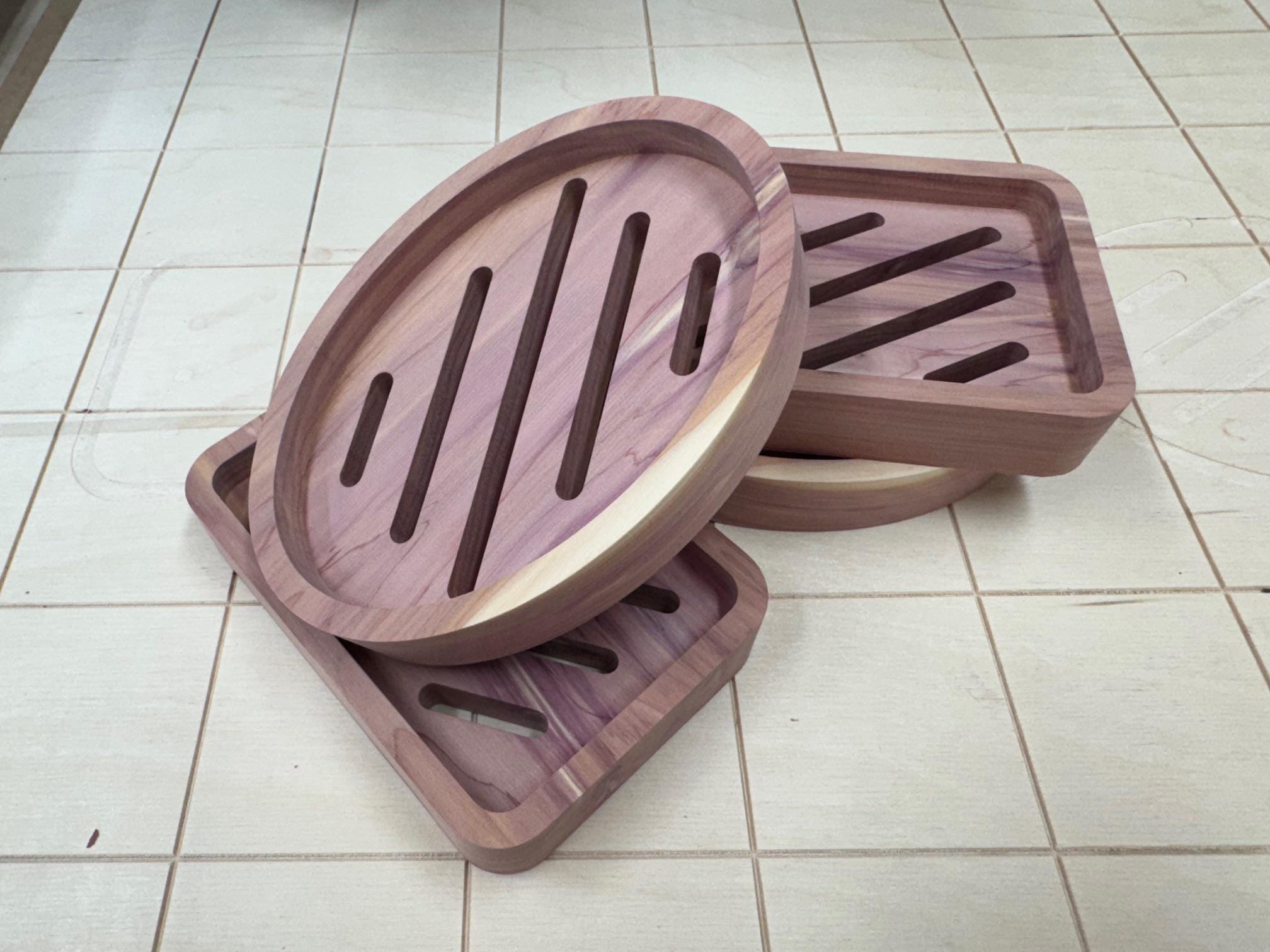 Cedar Wooden Soap Dish CNC File: DIY Woodworking Template (digital ...