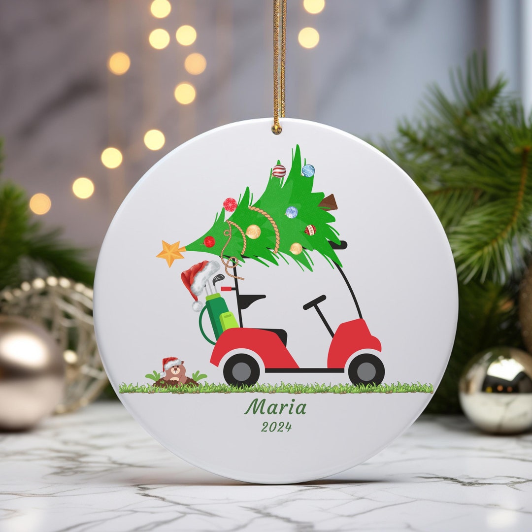 Personalized Golf Gopher Ornament, Customized Golf Ornament, Christmas ...