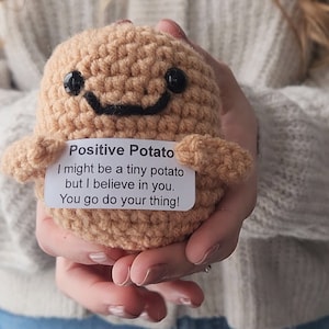 Emotional Support Potato Crochet Pattern: No Sew Amigurumi (digital ...
