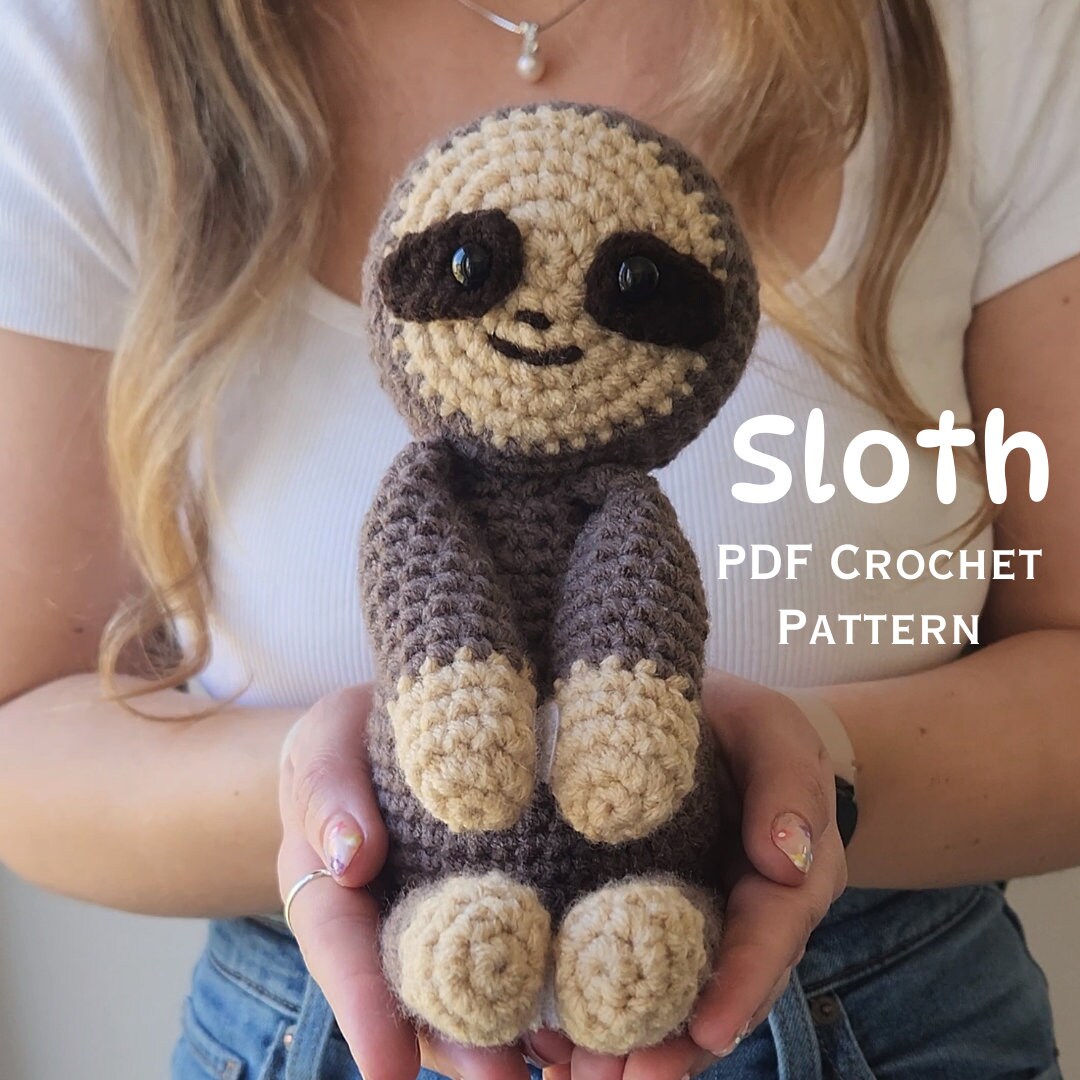 Crochet Pattern Sloth / Sloth Crochet Pattern / Crochet Sloth Pattern ...