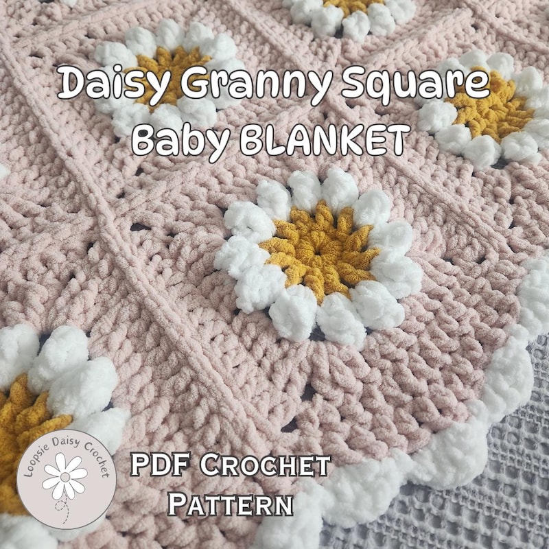 Crochet Daisy Blanket - Etsy