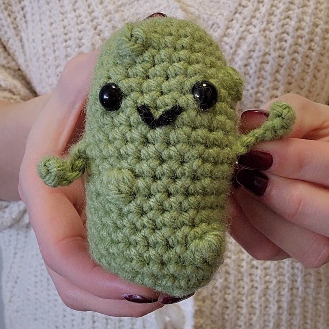 Emotional Support Pickle No Sew Digital Crochet Pattern - Etsy