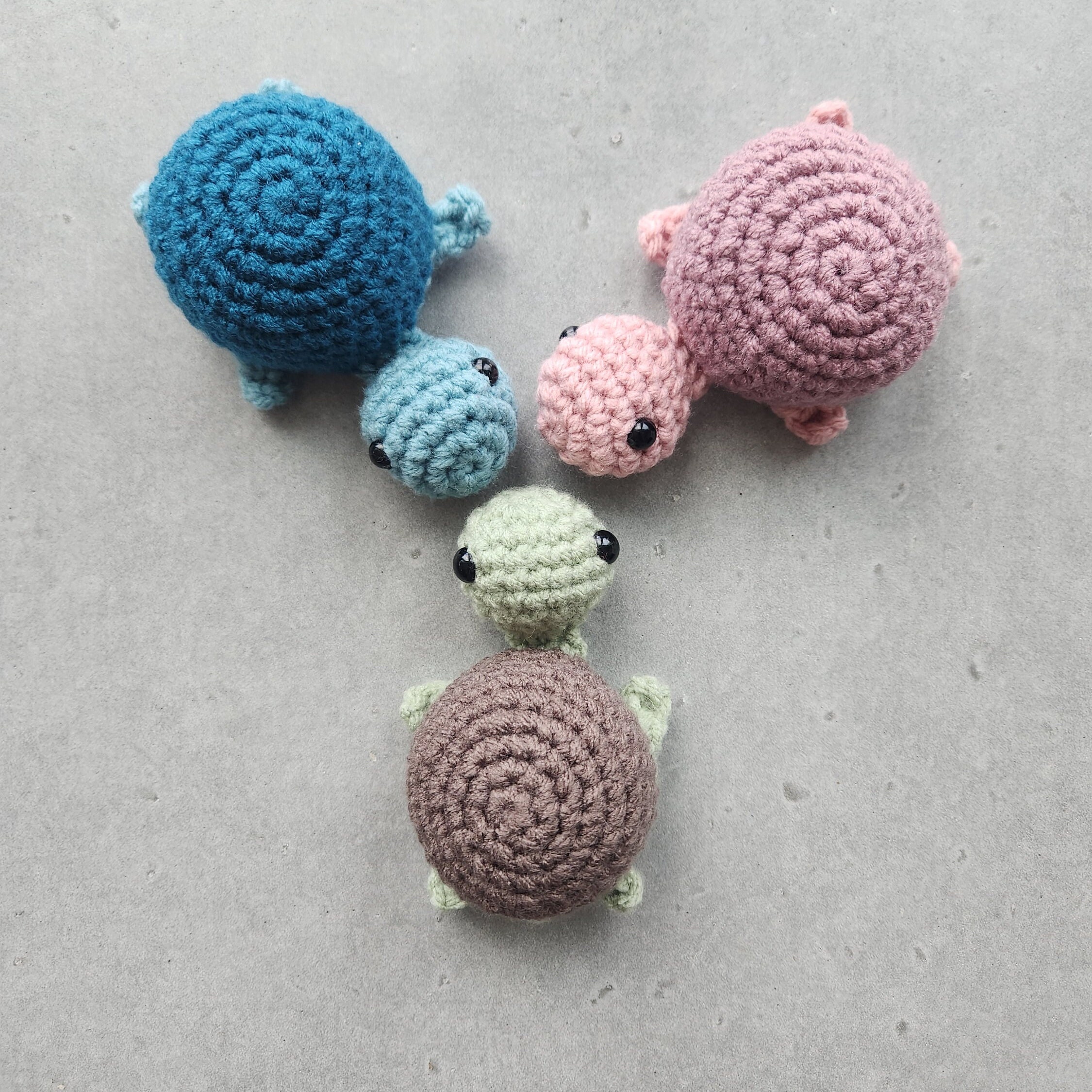 Crochet Turtle Pattern Set, No Sew Turtle Crochet Bundle, Turtle ...