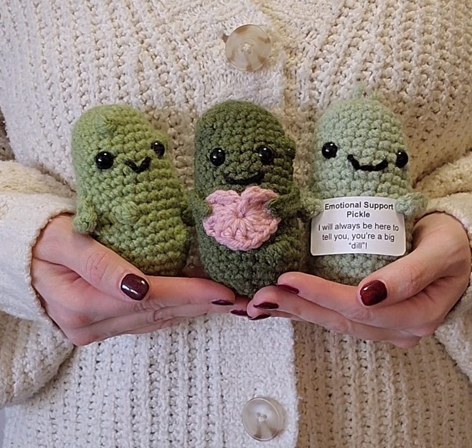 Emotional Support Pickle No Sew Digital Crochet Pattern - Etsy