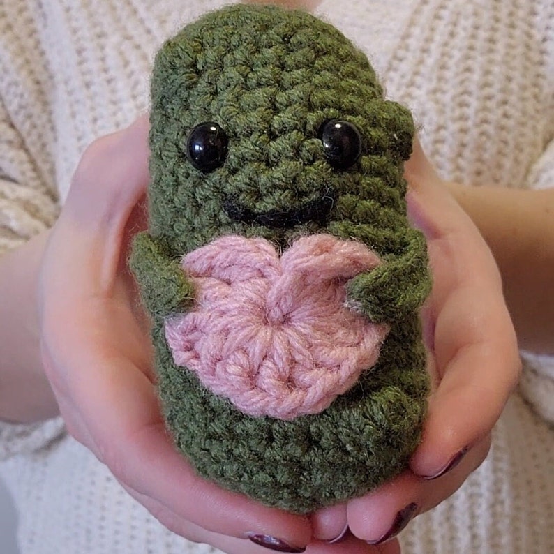 Emotional Support Pickle No Sew Digital Crochet Pattern - Etsy