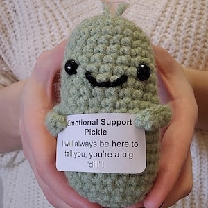 Emotional Support Pickle No Sew Digital Crochet Pattern - Etsy