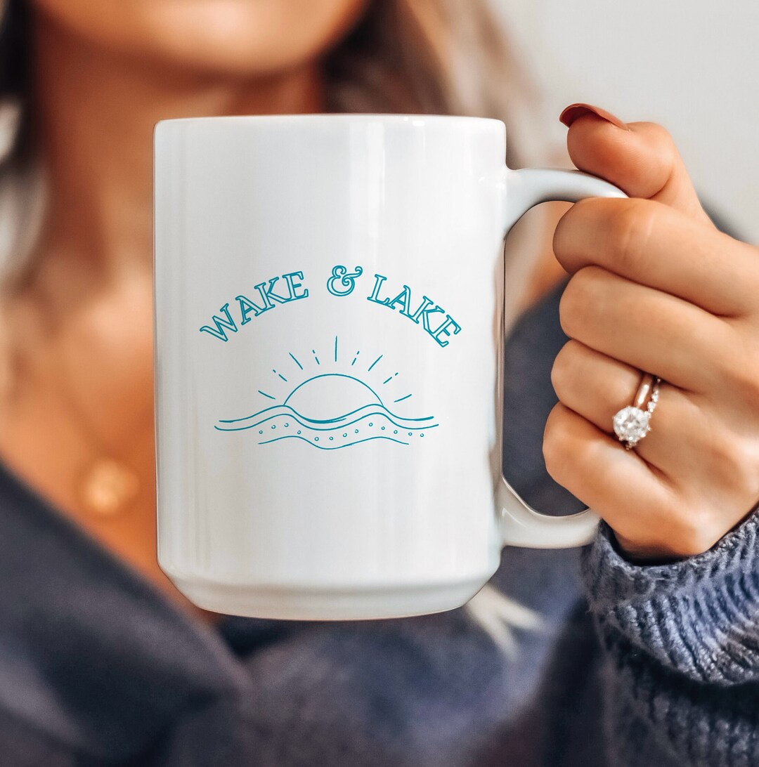 Lake Life House Coffee Mug, 11-15 Oz Coffee Mug Lake House Decor, Gift ...