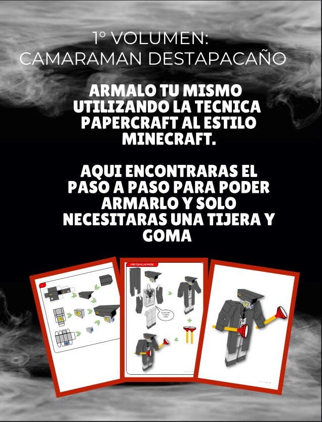 PAPER CRAFT, Cameraman Destapacaño Skibidi Toilet - Etsy