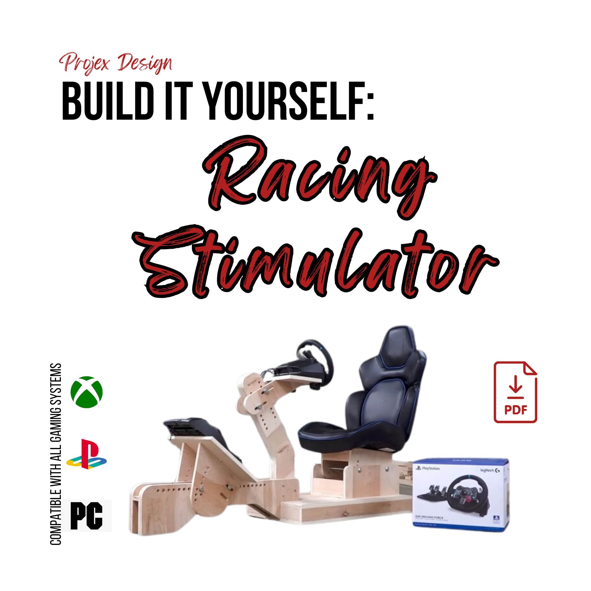 Versaracer Pro: Universal Racing Simulator Cockpit Blueprints - Etsy