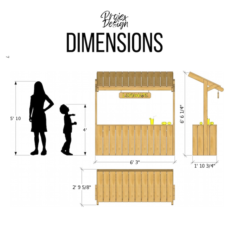 DIY Kids Lemonade Stand Woodworking Plan - Fun & Easy Project for Young ...