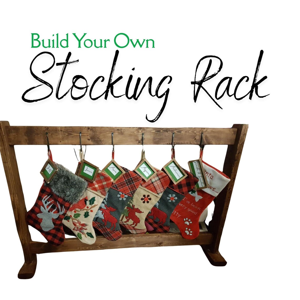 Customizable Stocking Rack Plan for the Perfect Holiday Display - Etsy