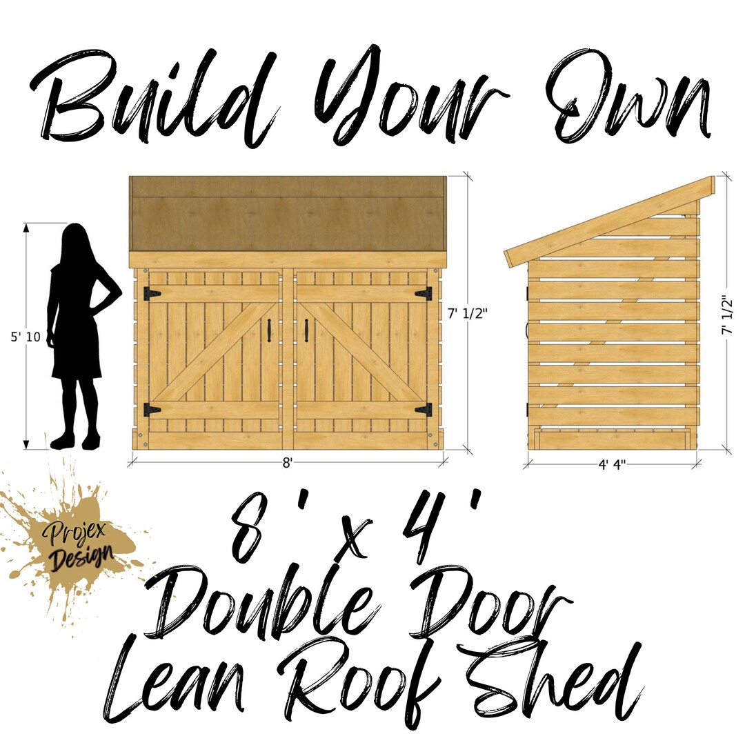 Step-by-step Success: Your Guide to Building an 8x4 Lean Roof Shed - Etsy