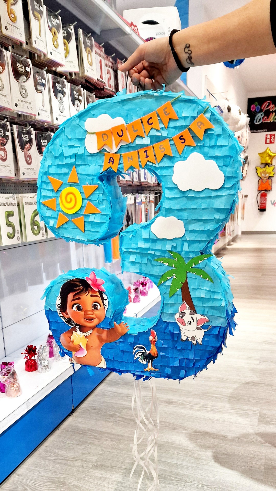 Pinata Number 3 Mohana - Etsy