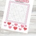 Valentine's Day Game Bundle for Kids Digital Instant Download, Cute ...