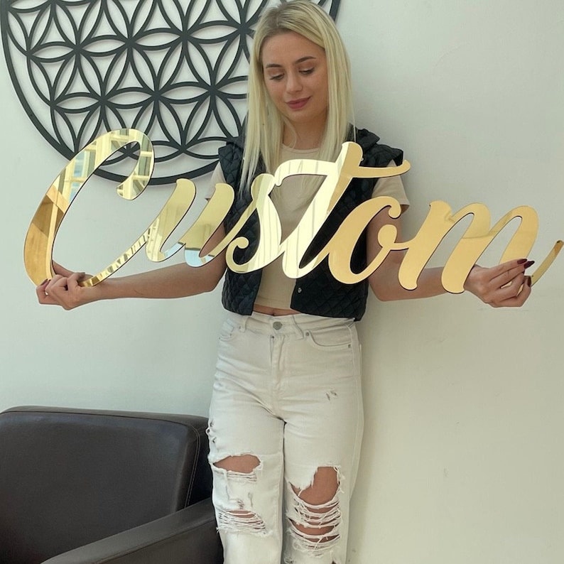 Acrylic Name Sign, Baby Shower, Nursery Decor, Wedding Decor, Acrylic ...