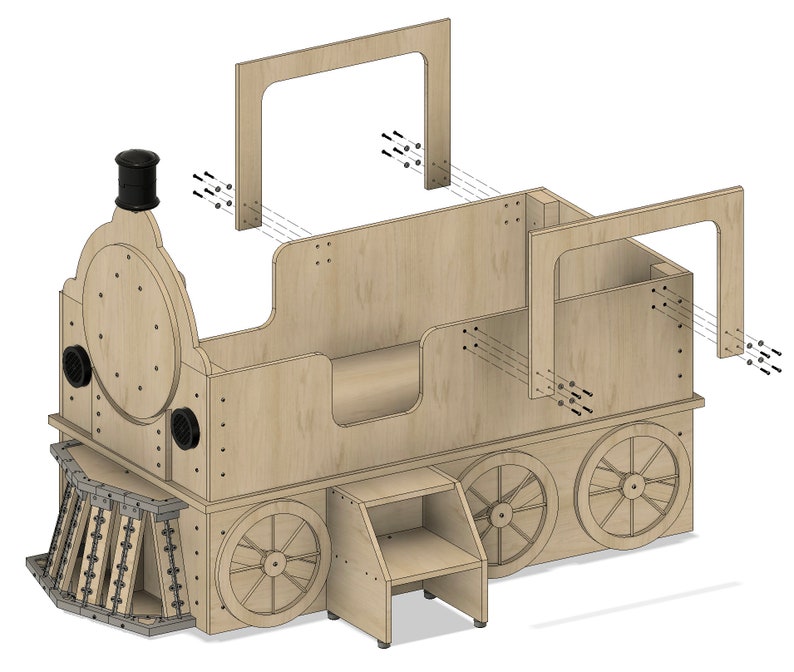 Train Bed Design (digital PDF) - Etsy
