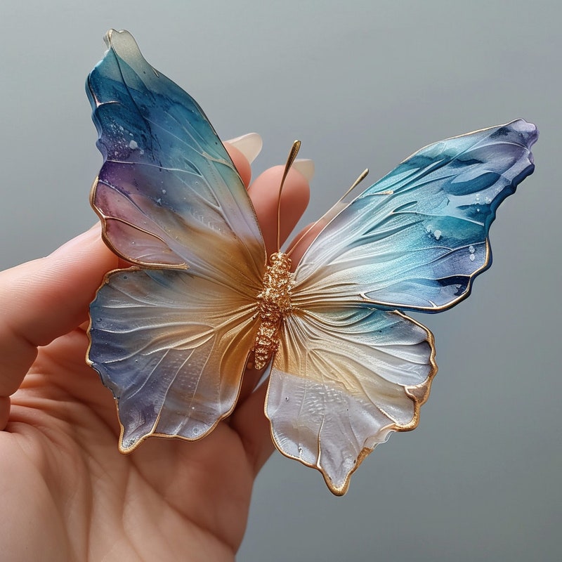 Butterfly Resin Top - Etsy