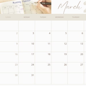 Monthly Planner 2024 With Notes 2025 Calendar 2024 2025. Personalized ...