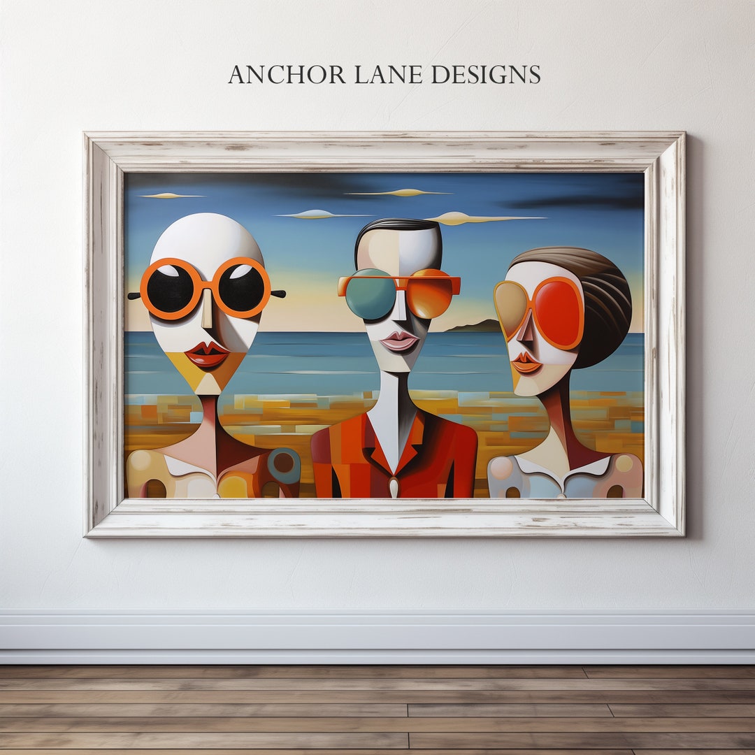The Beautiful People | Abstract Cubist Modern Art | Digital Download ...
