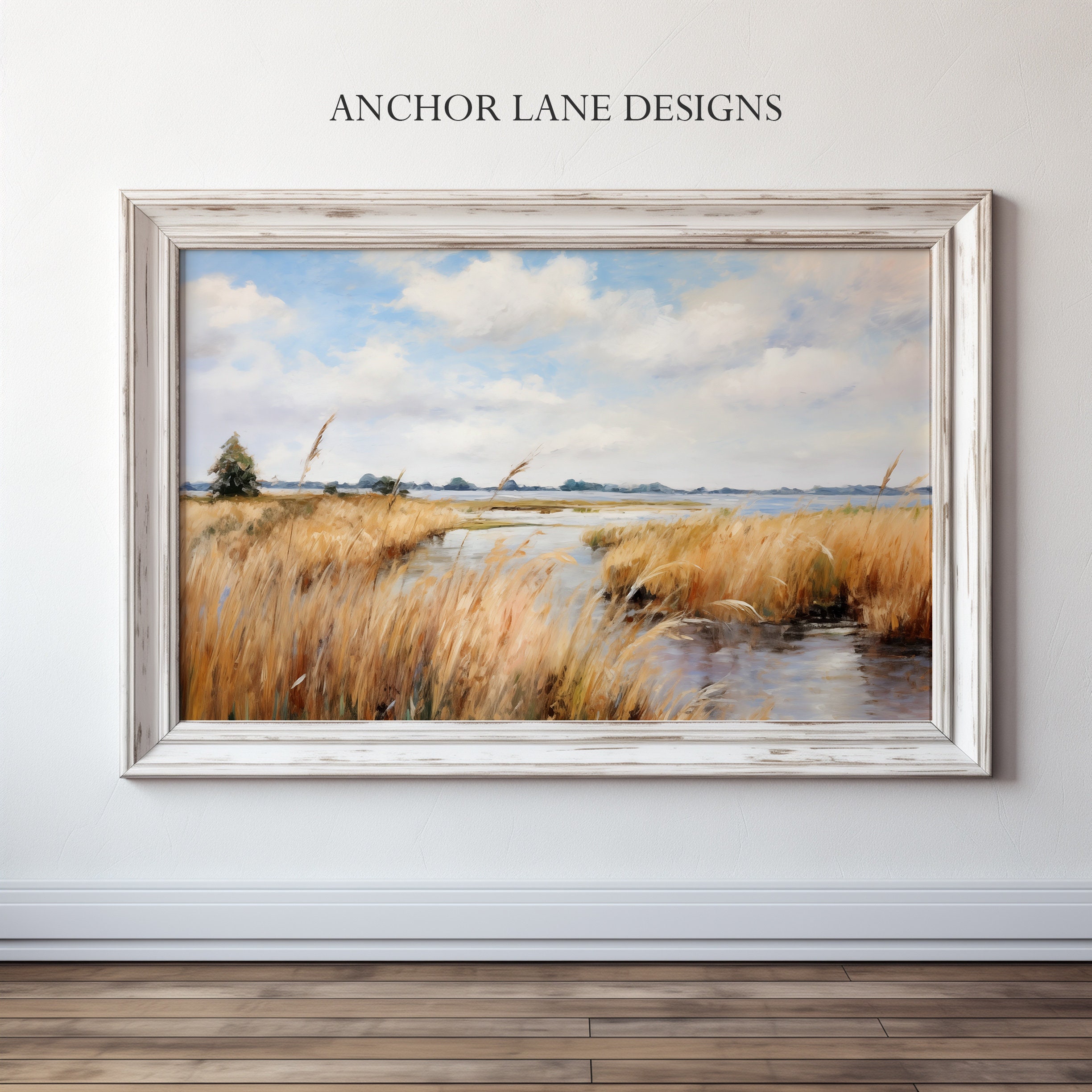 Reed River Landscape Nature Art Digital Download Printable Wall Art - Etsy