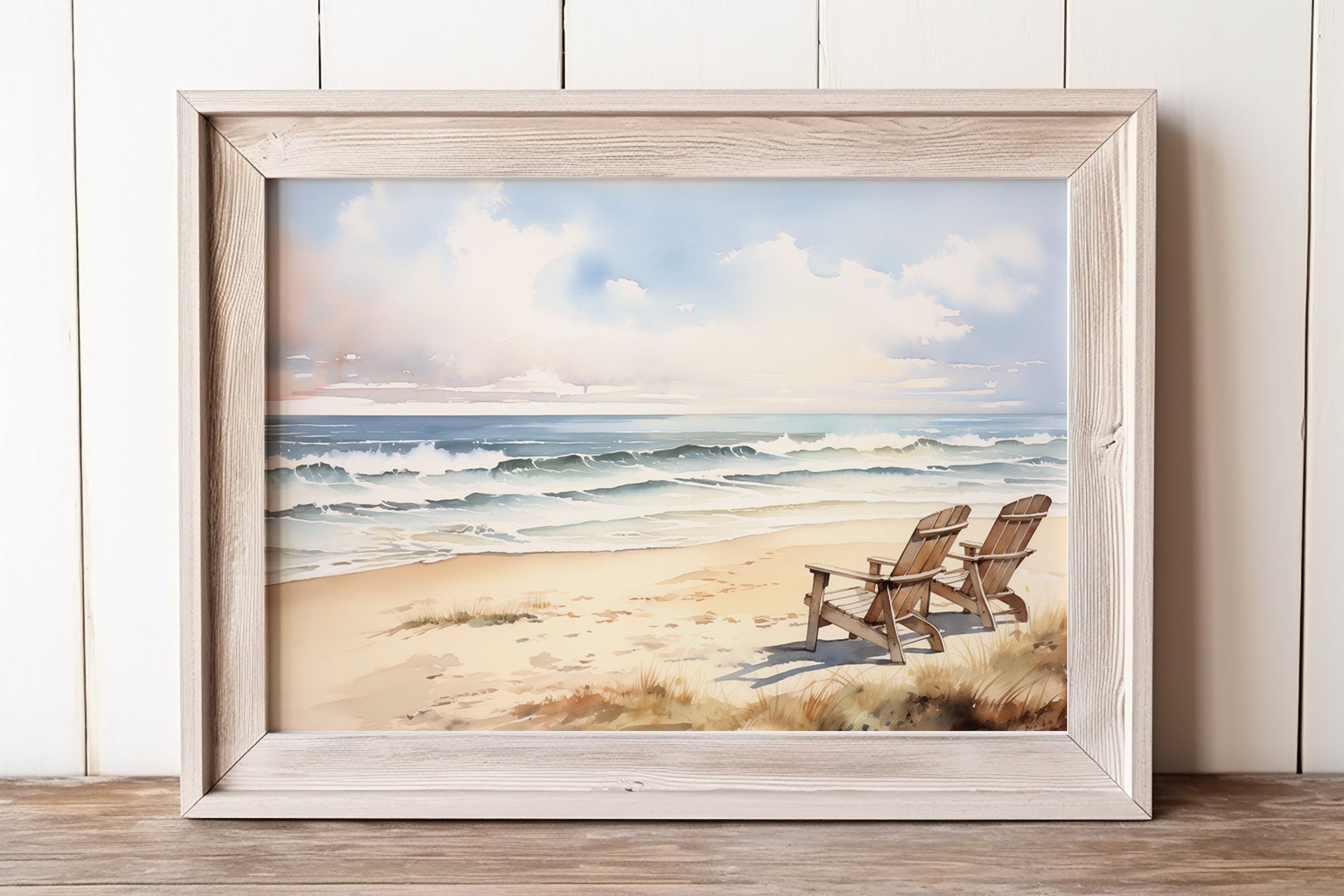 Restful Beach Landscape | Digital Download | Printable Wall Art | Frame ...
