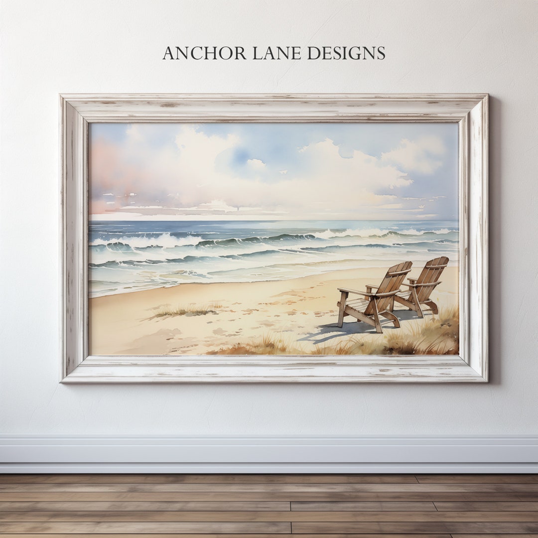 Restful Beach Landscape | Digital Download | Printable Wall Art | Frame ...