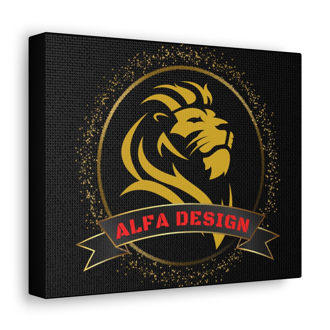Alfa Lion Canva - Etsy