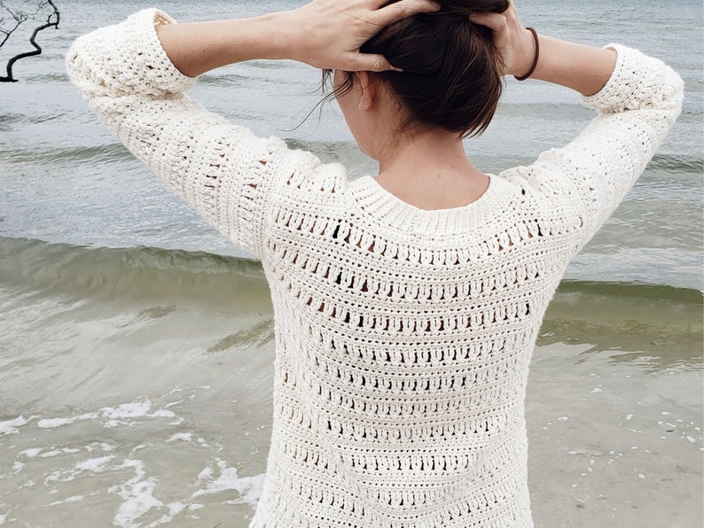 Crochet Pattern: Boho Beach Vibes Sweater Lacy & Chic Pullover - Etsy