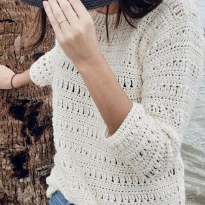 Crochet Pattern: Boho Beach Vibes Sweater Lacy & Chic Pullover - Etsy