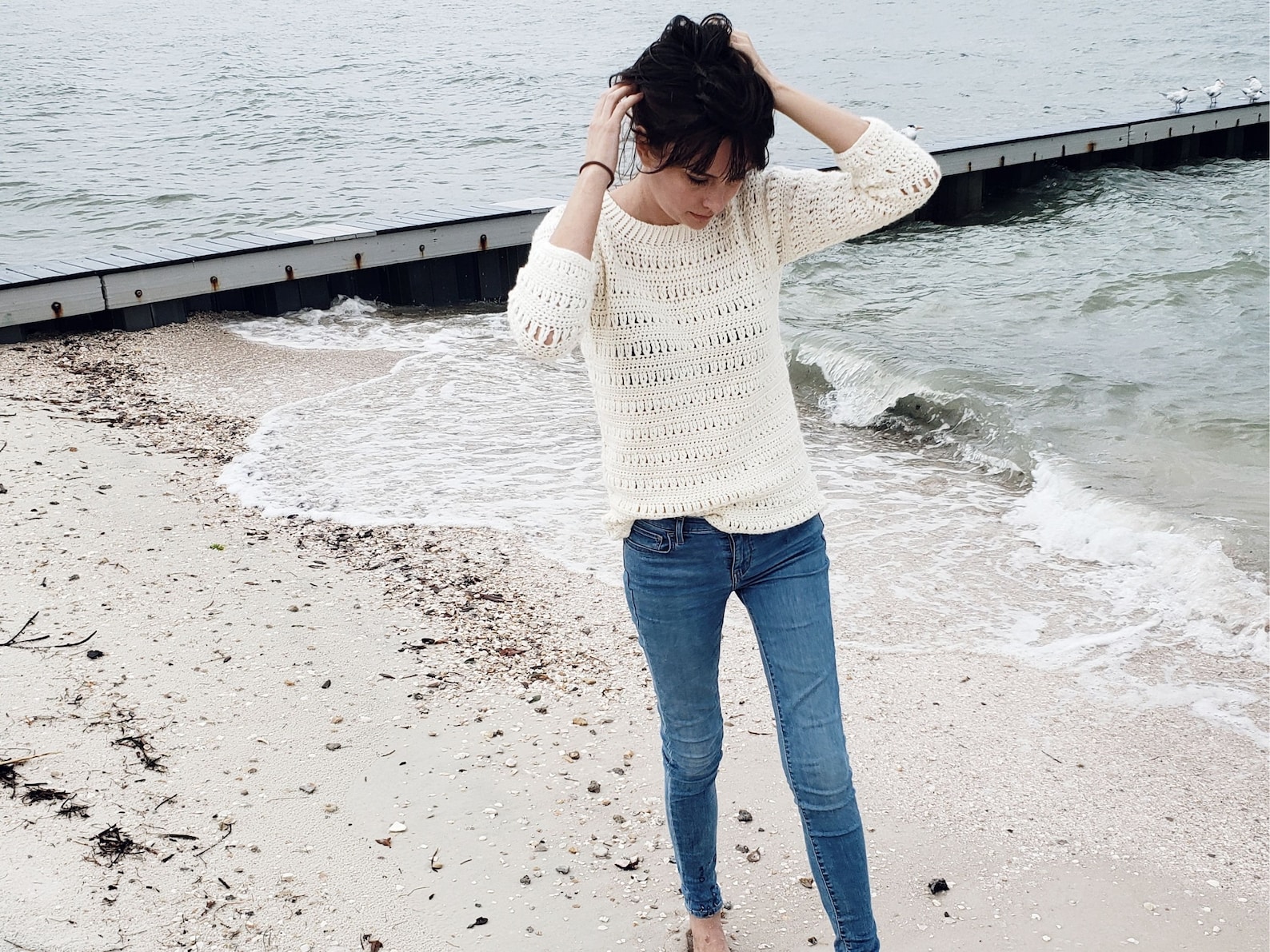 Crochet Pattern: Boho Beach Vibes Sweater Lacy & Chic Pullover - Etsy