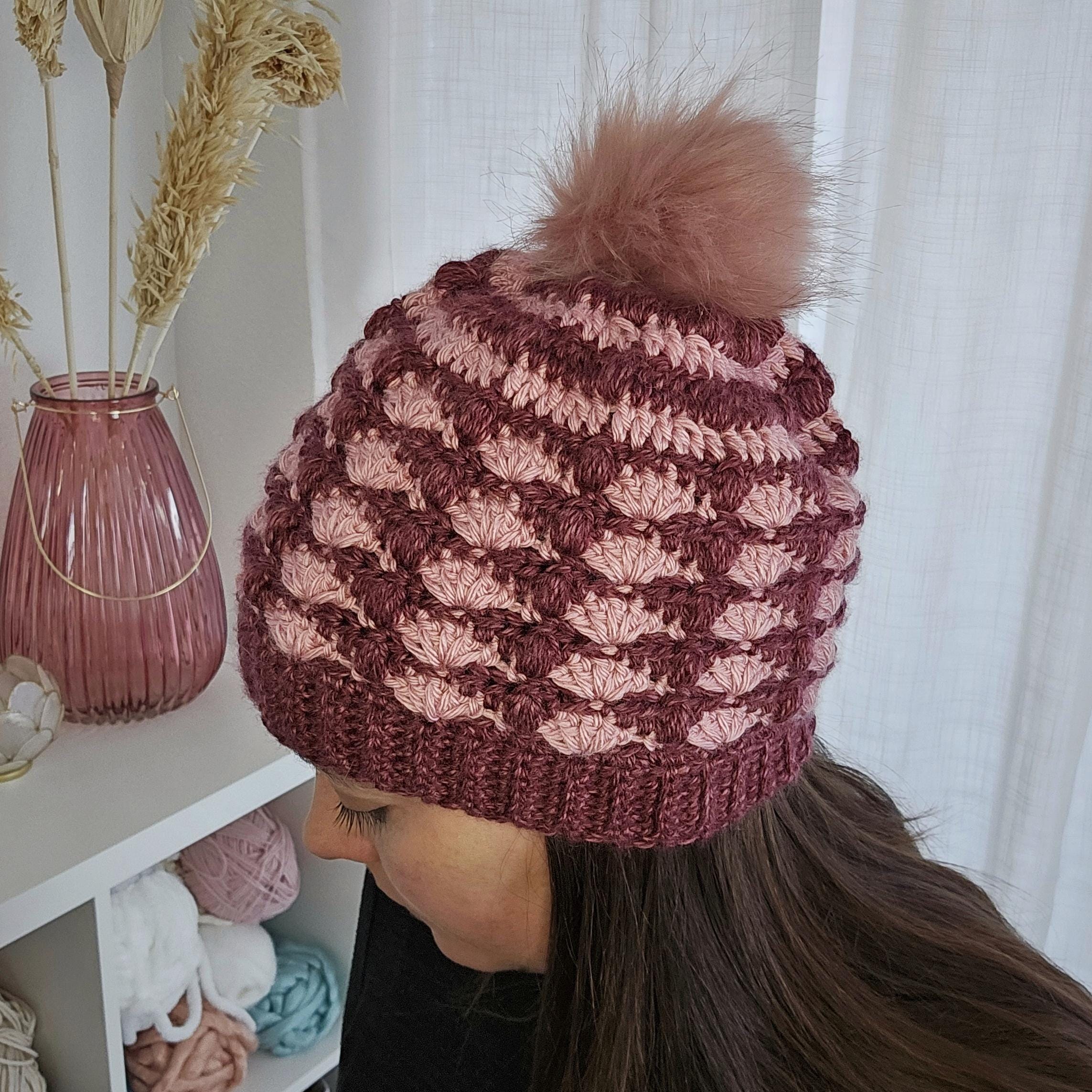 Granny Pop Beanie Crochet Pattern – PDF Download – Cozy Beanie Hat in Sizes Baby to Adult – Easy ...