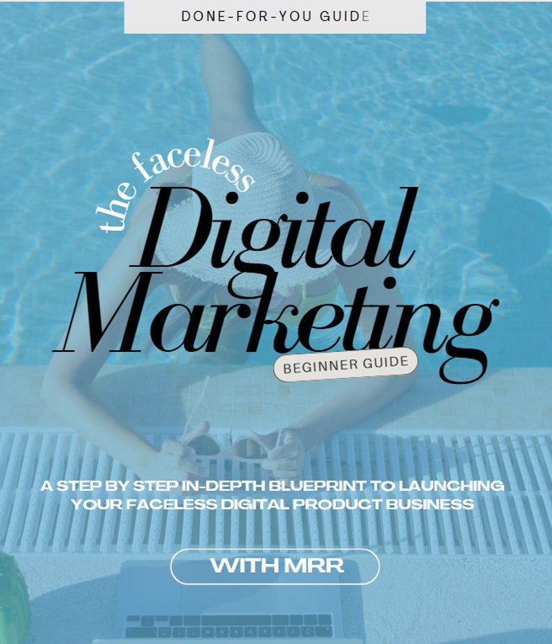 Faceless Digital Marketing Beginners Guide - Etsy