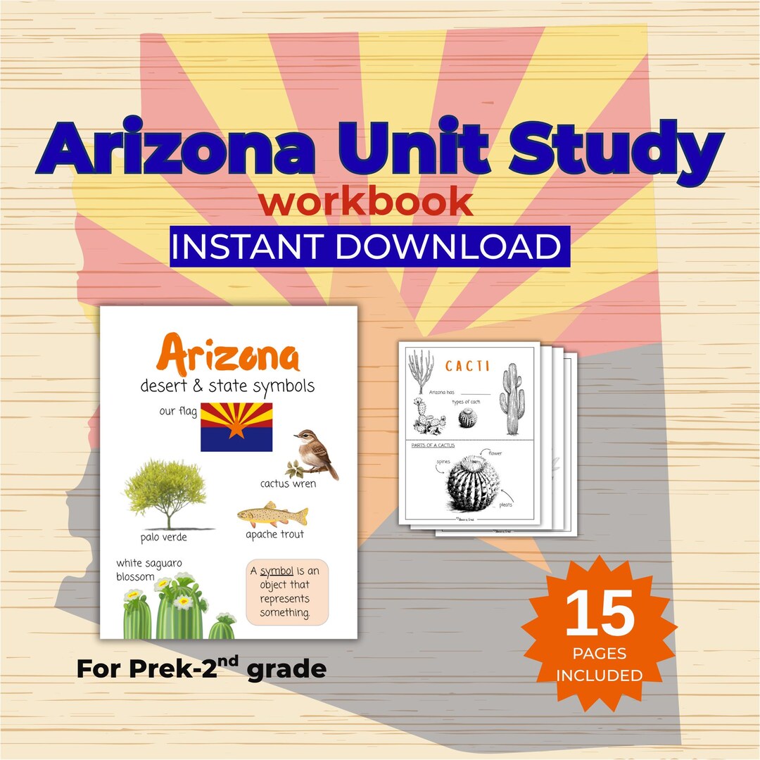 Arizona Desert Habitat Unit Study: ESA Homeschool Workbook & Curriculum ...