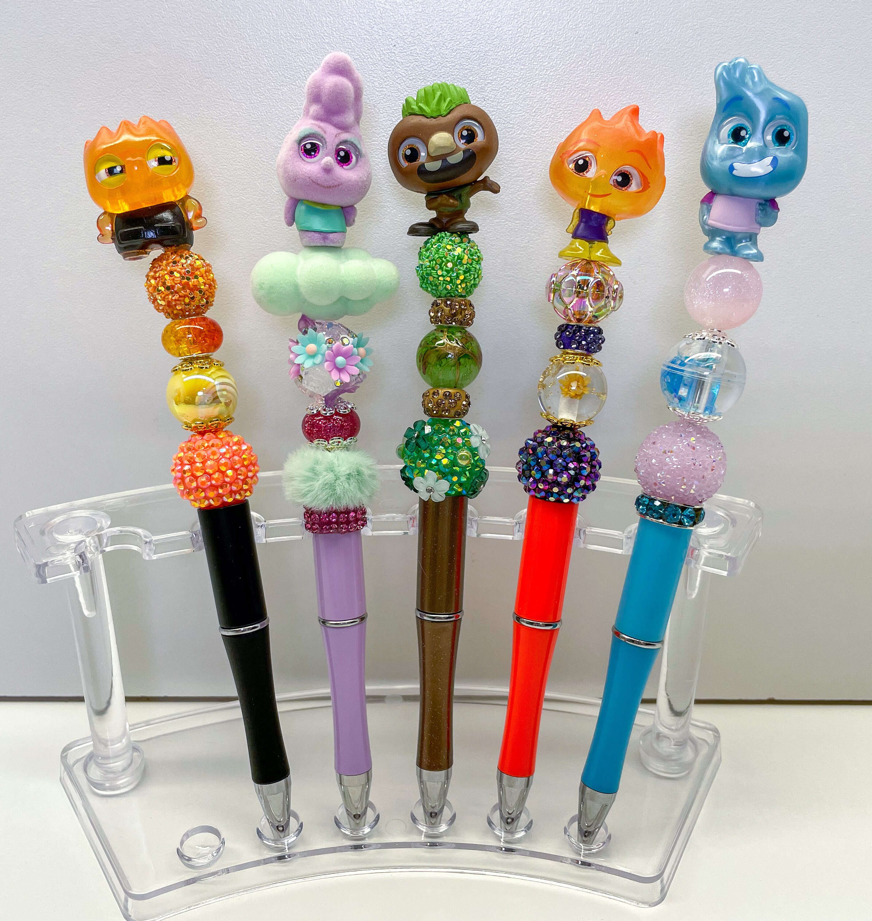 Doorable Beaded Pens Character Pens Beaded Pens Fancy Pens - Etsy