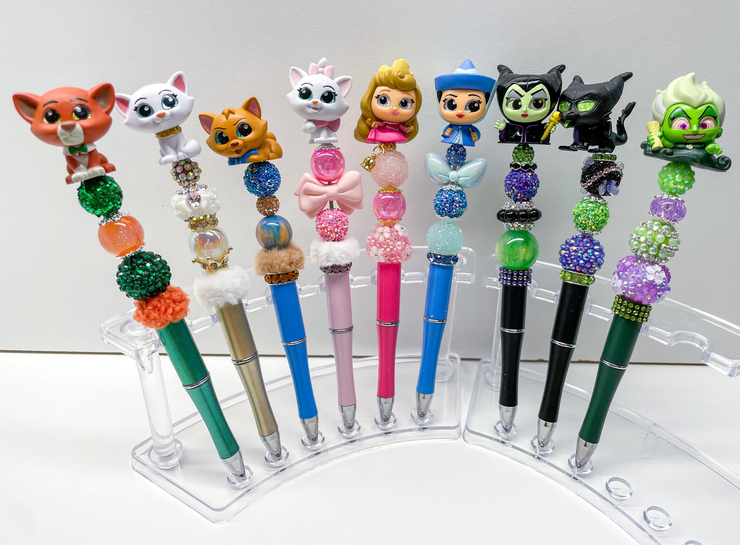Doorable Beaded Pens Character Pens Beaded Pens Fancy Pens - Etsy