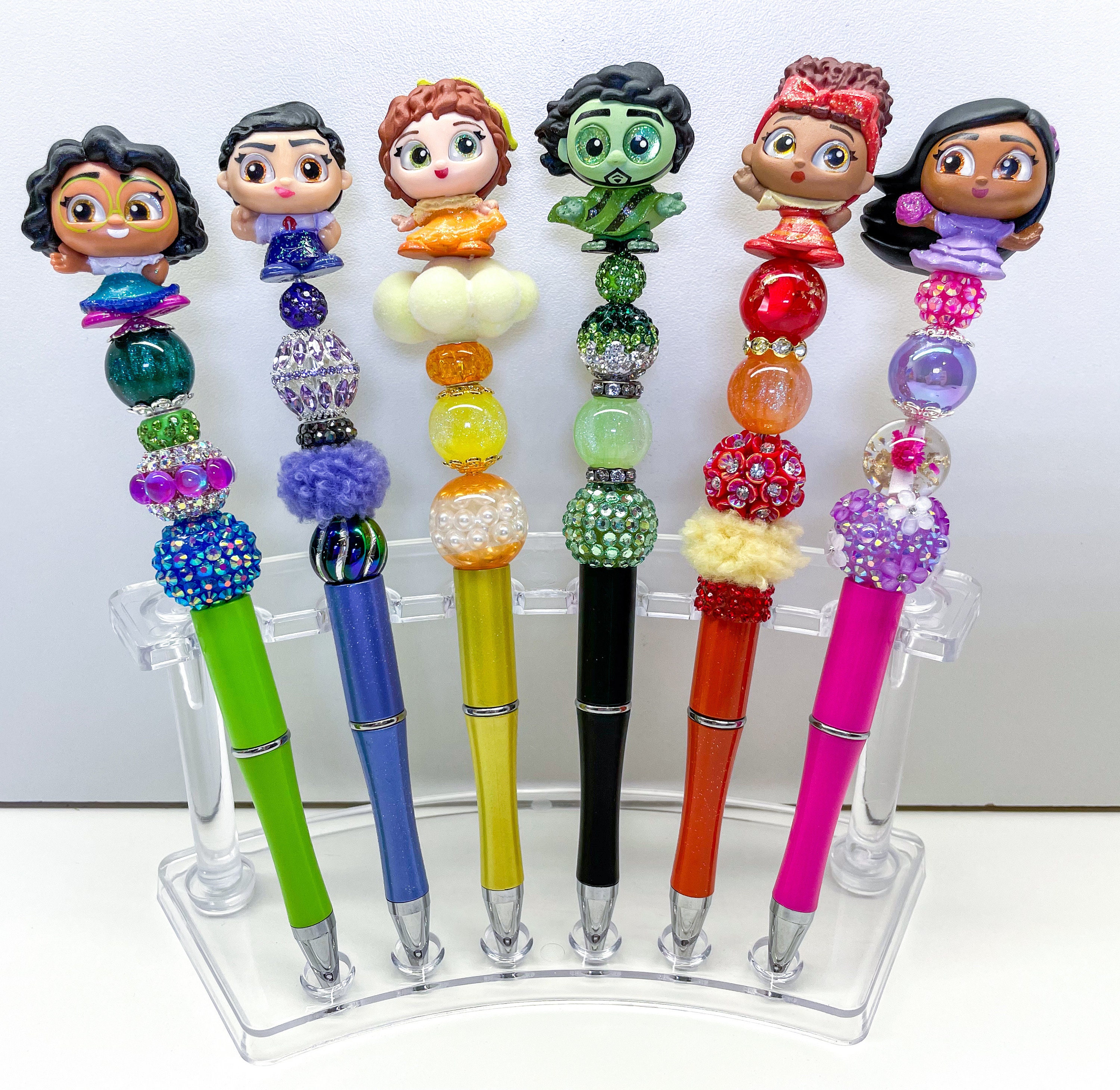 Doorable Beaded Pens Character Pens Beaded Pens Fancy Pens - Etsy