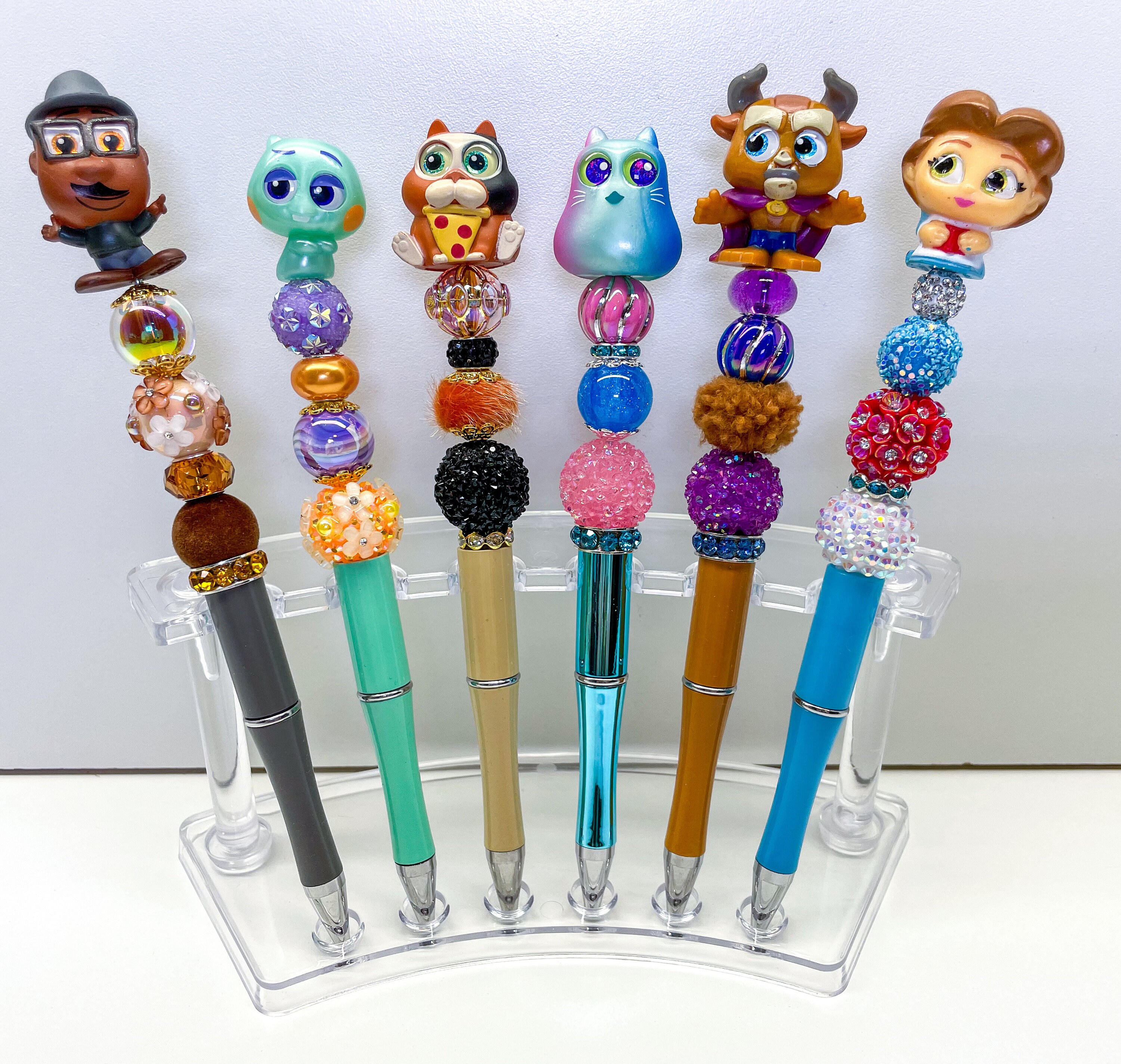 Doorable Beaded Pens Character Pens Beaded Pens Fancy Pens - Etsy