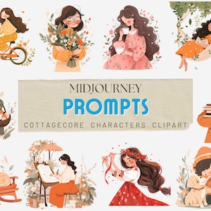 Cottagecore Characters Midjourney Prompts, Whimsical Characters ...