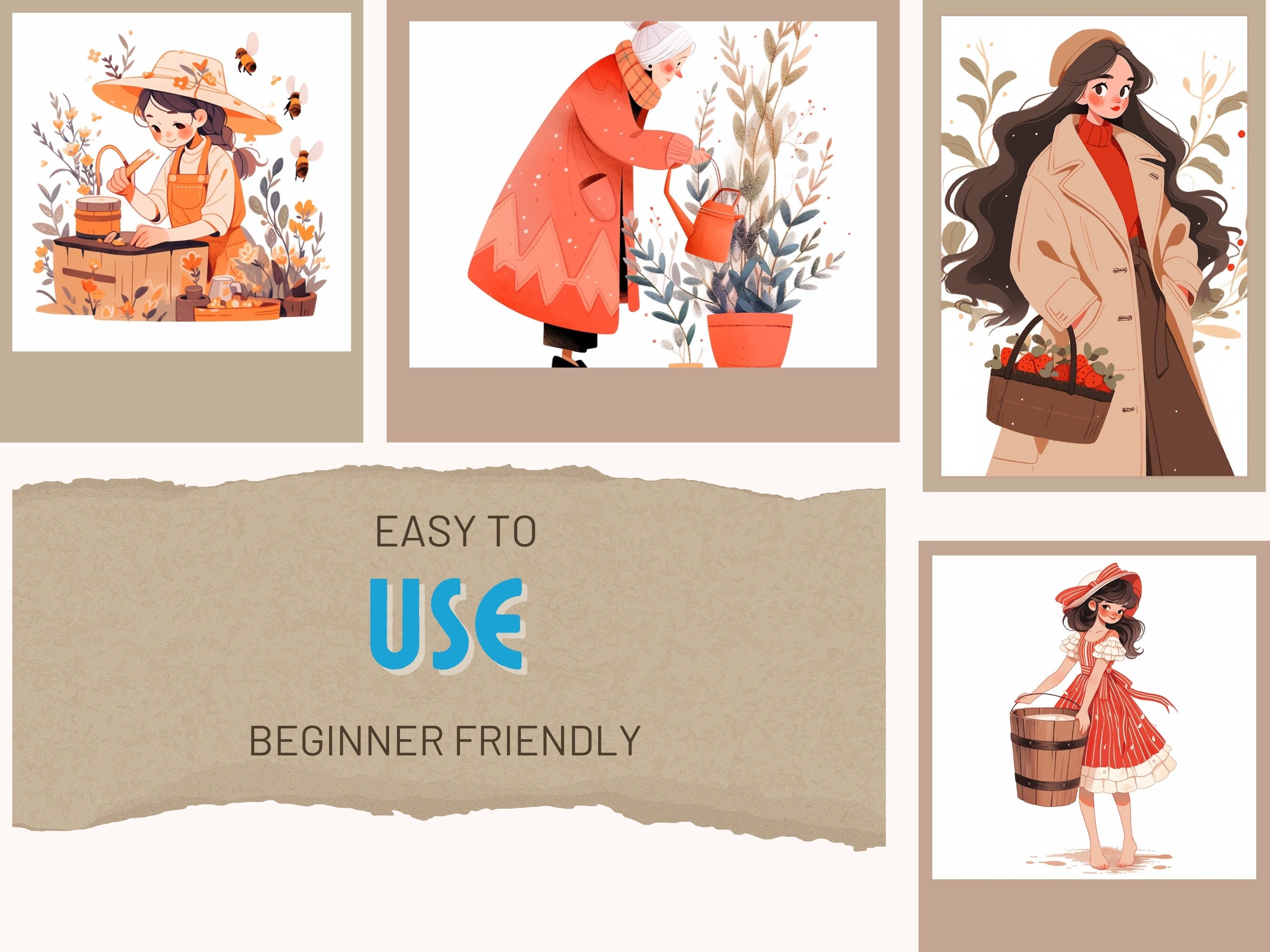 Cottagecore Characters Midjourney Prompts, Whimsical Characters ...