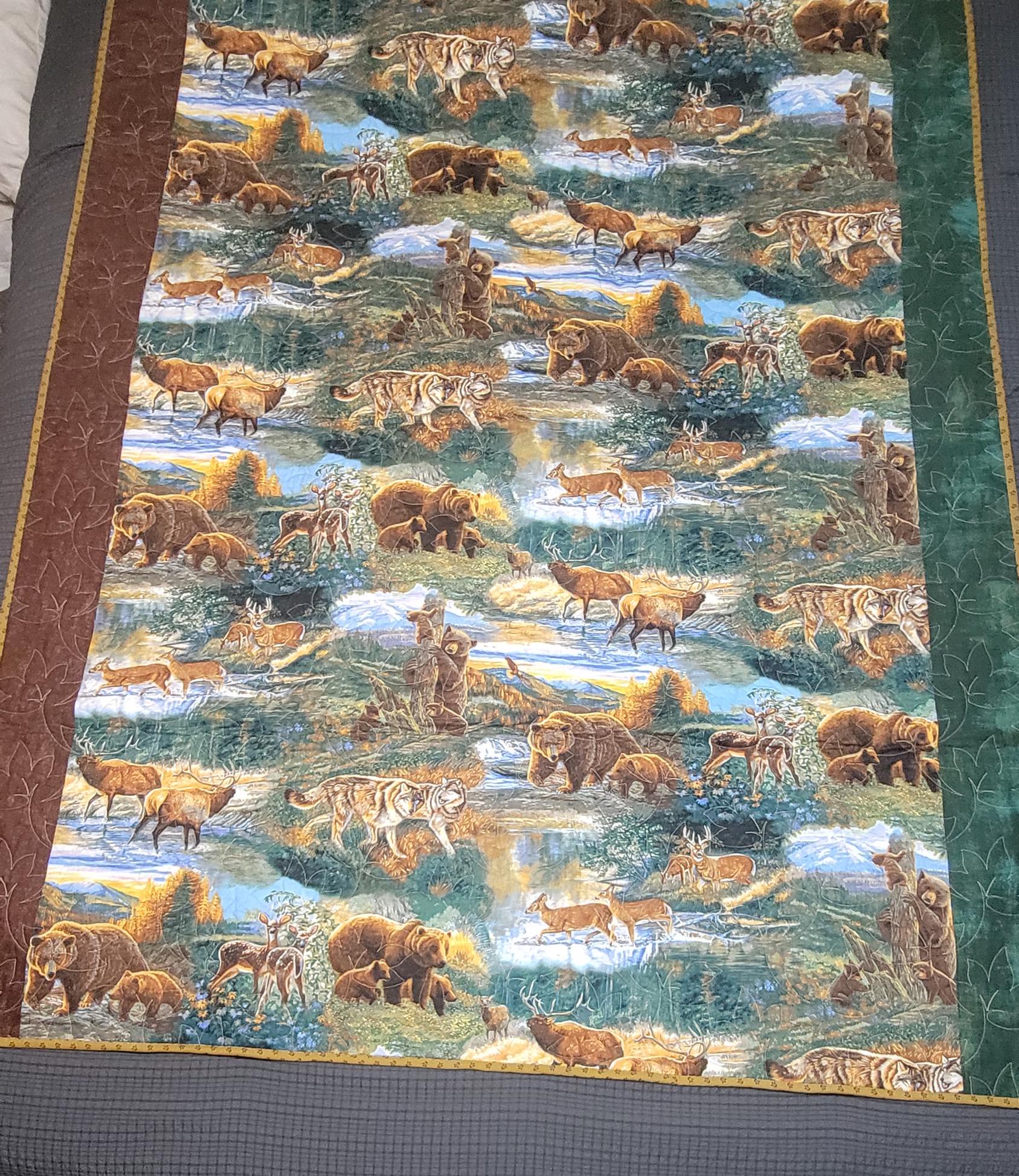 Northwoods Handmade Throw Quilt - Cabin Quilt - Etsy