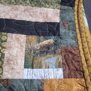 Northwoods Handmade Throw Quilt - Cabin Quilt - Etsy