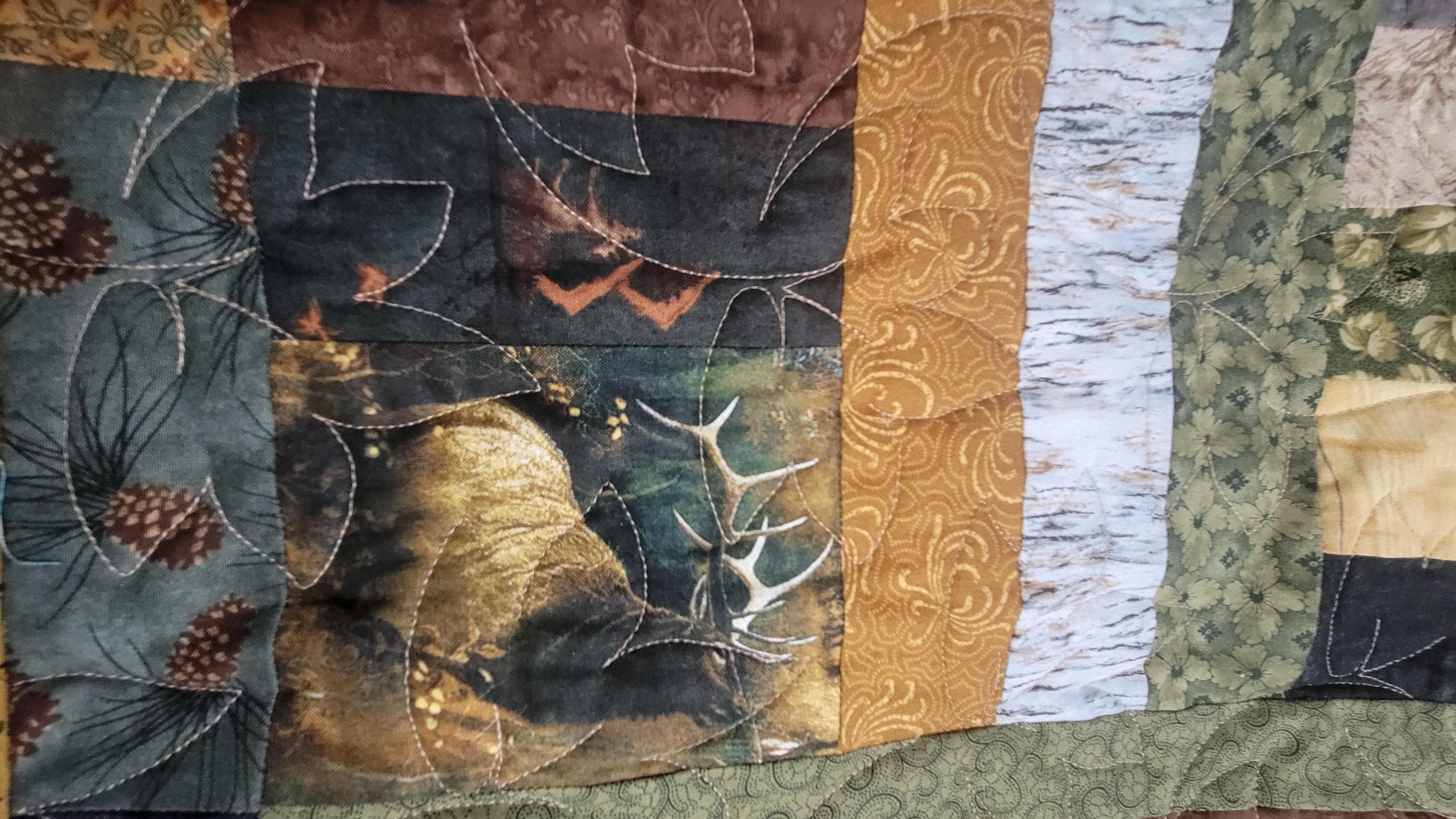 Northwoods Handmade Throw Quilt - Cabin Quilt - Etsy