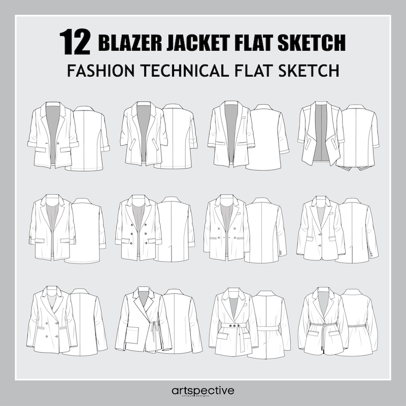 Blazer Drawing for Women - Etsy UK