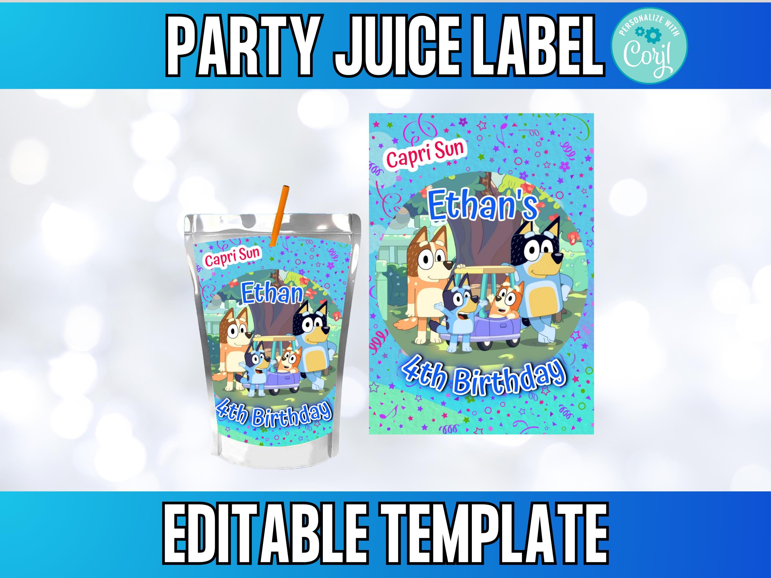 Bluey Party Favors Bluey Birthday Bluey Party Supplies Bluey Party ...