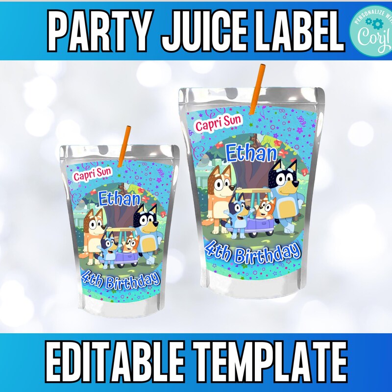 Paw Patrol Capri Sun Labels - Etsy