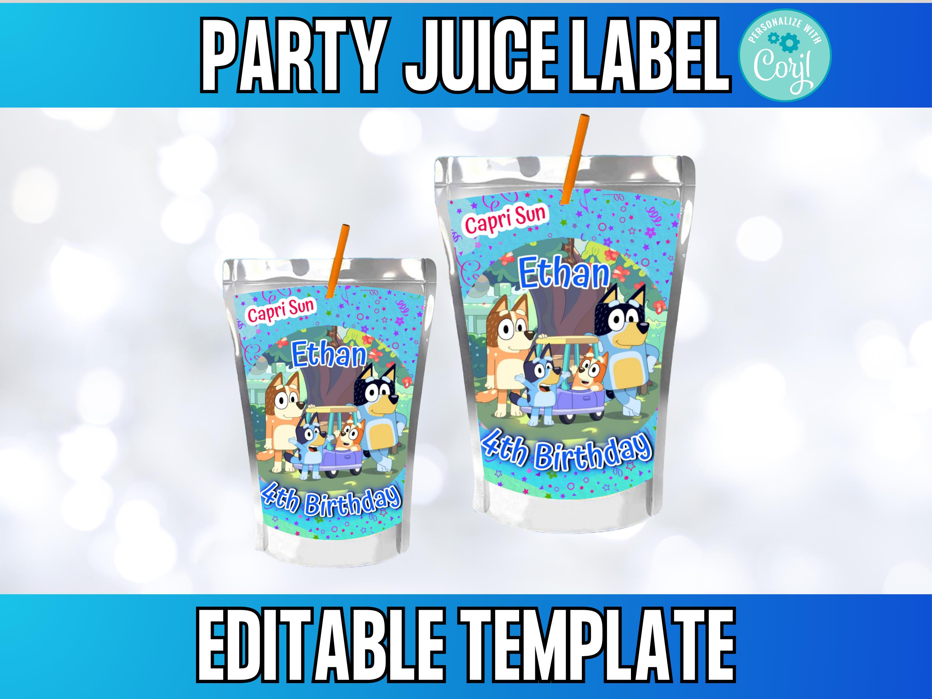 Bluey Party Favors Bluey Birthday Bluey Party Supplies Bluey Party ...