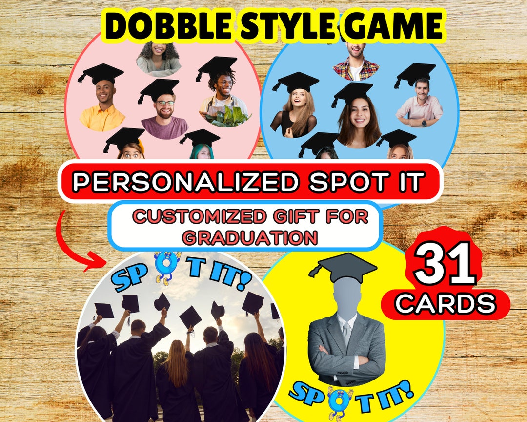 Grad 2024, Personalized Gift Dobble Spot It Game for Graduate ...