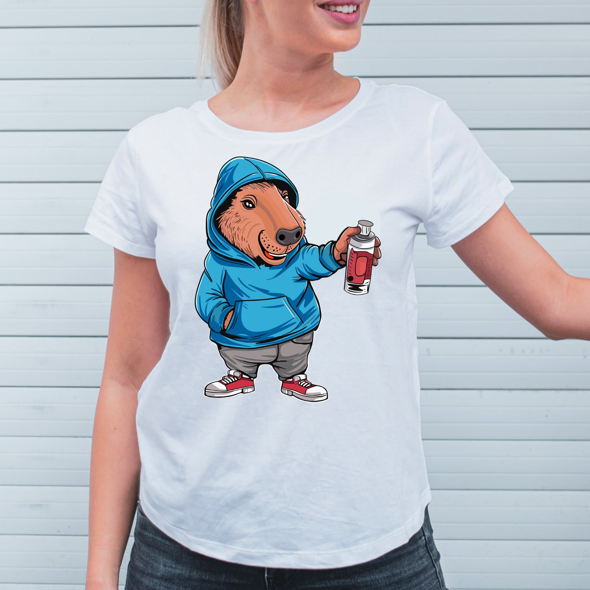 T-shirt (5)PNG Graffiti Capybara/designs Bundle/png/300 Dpi/urban ...