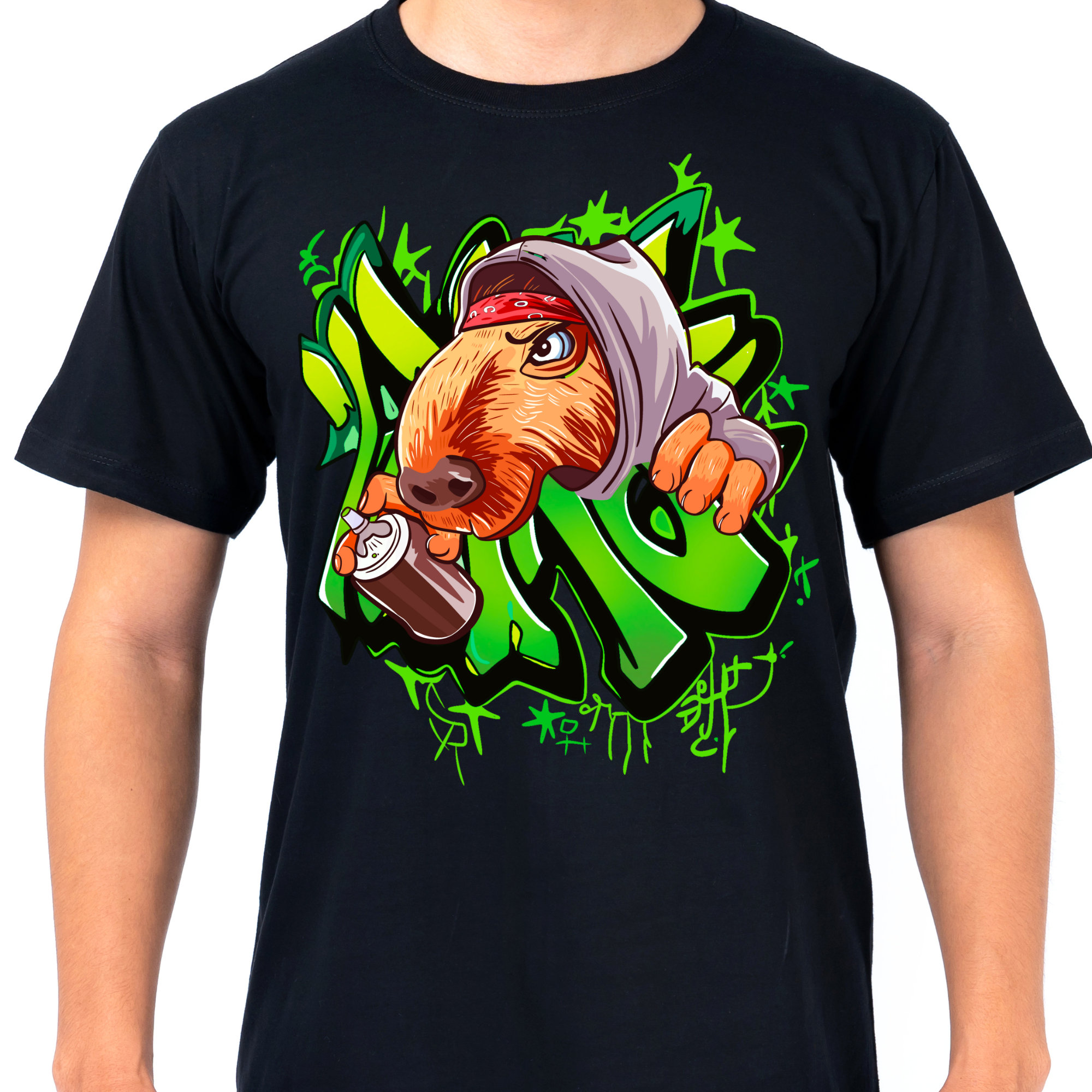 T-shirt (5)PNG Graffiti Capybara/designs Bundle/png/300 Dpi/urban ...