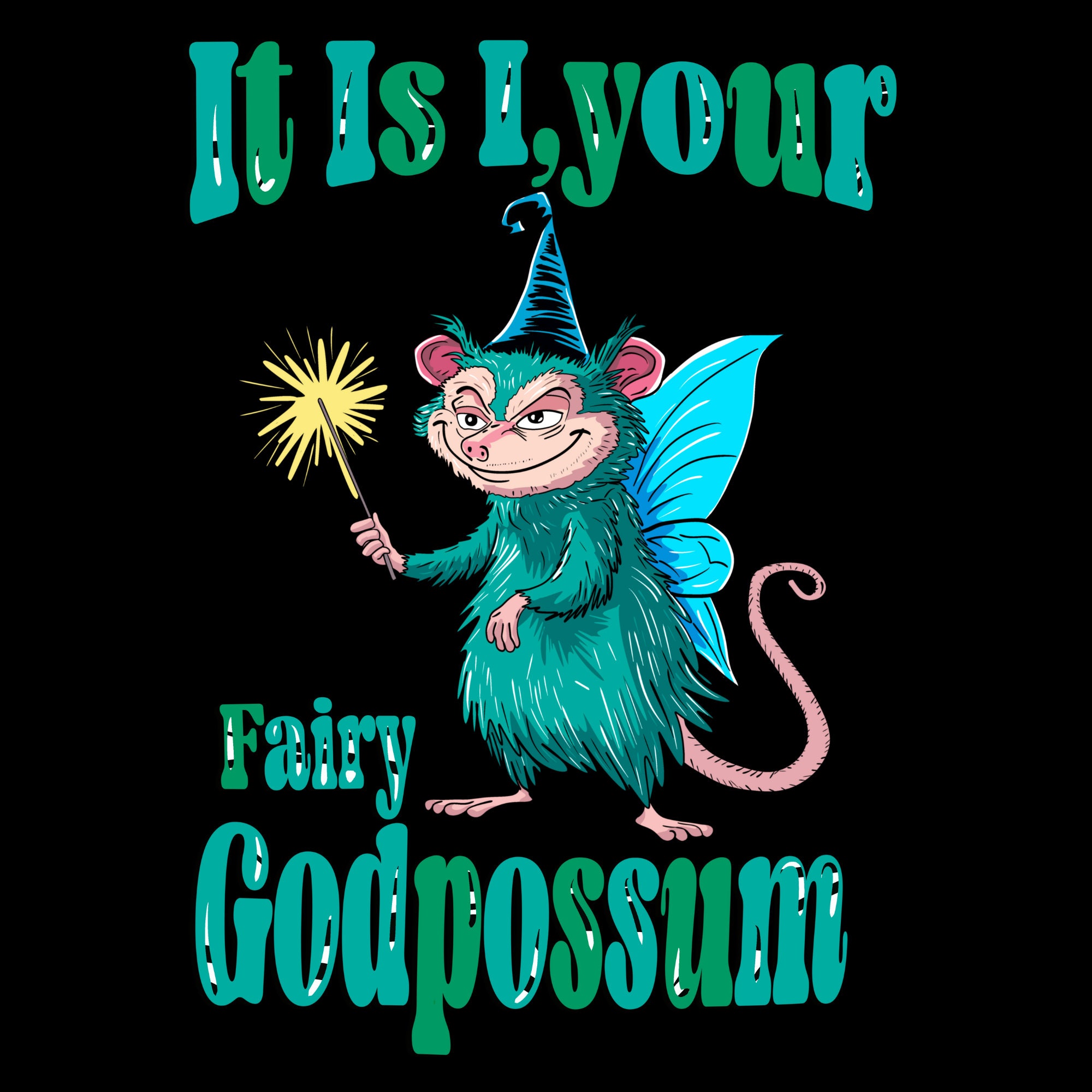 It is I Your Fairy Godpossum Png, Possum Png, Godpossum Png ...